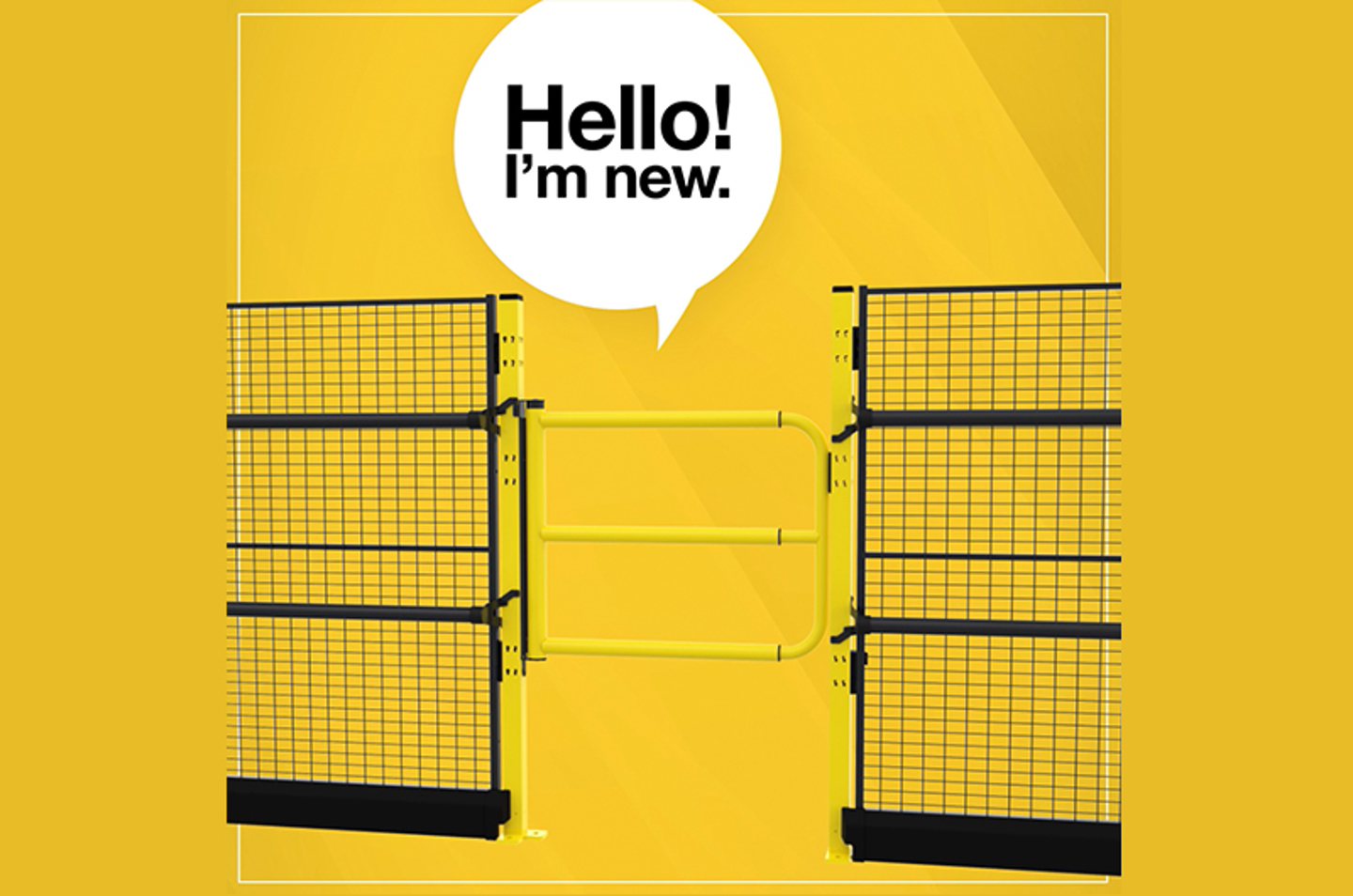 Axelent launching a swing gate for fall protection